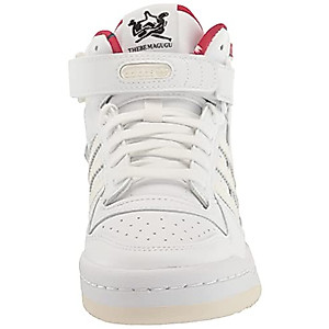 adidas Originals Womens Forum Mid White/Power Red 9, 9