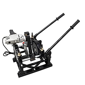INTSUPERMAI Pipe Fusion Welder Pipe Welding Machine PP PE PB PVDF Butt Fushion Welding Machine Double Clamps Hand Push Type 110V 2.48"-6.30" (63-160mm)