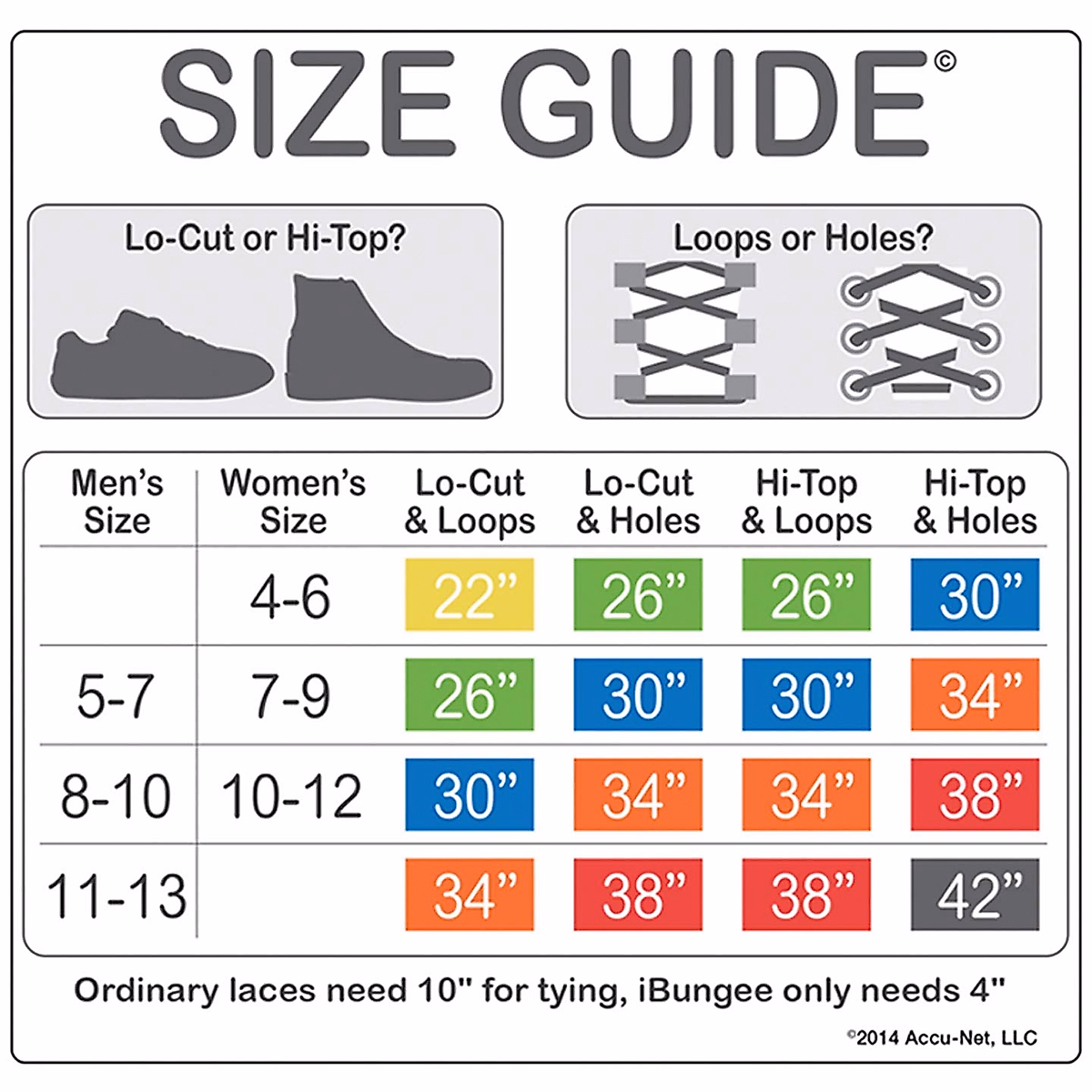 IBUNGEE LACES (Elastic No Tie Shoelaces (Light Gray, 22-Inch)