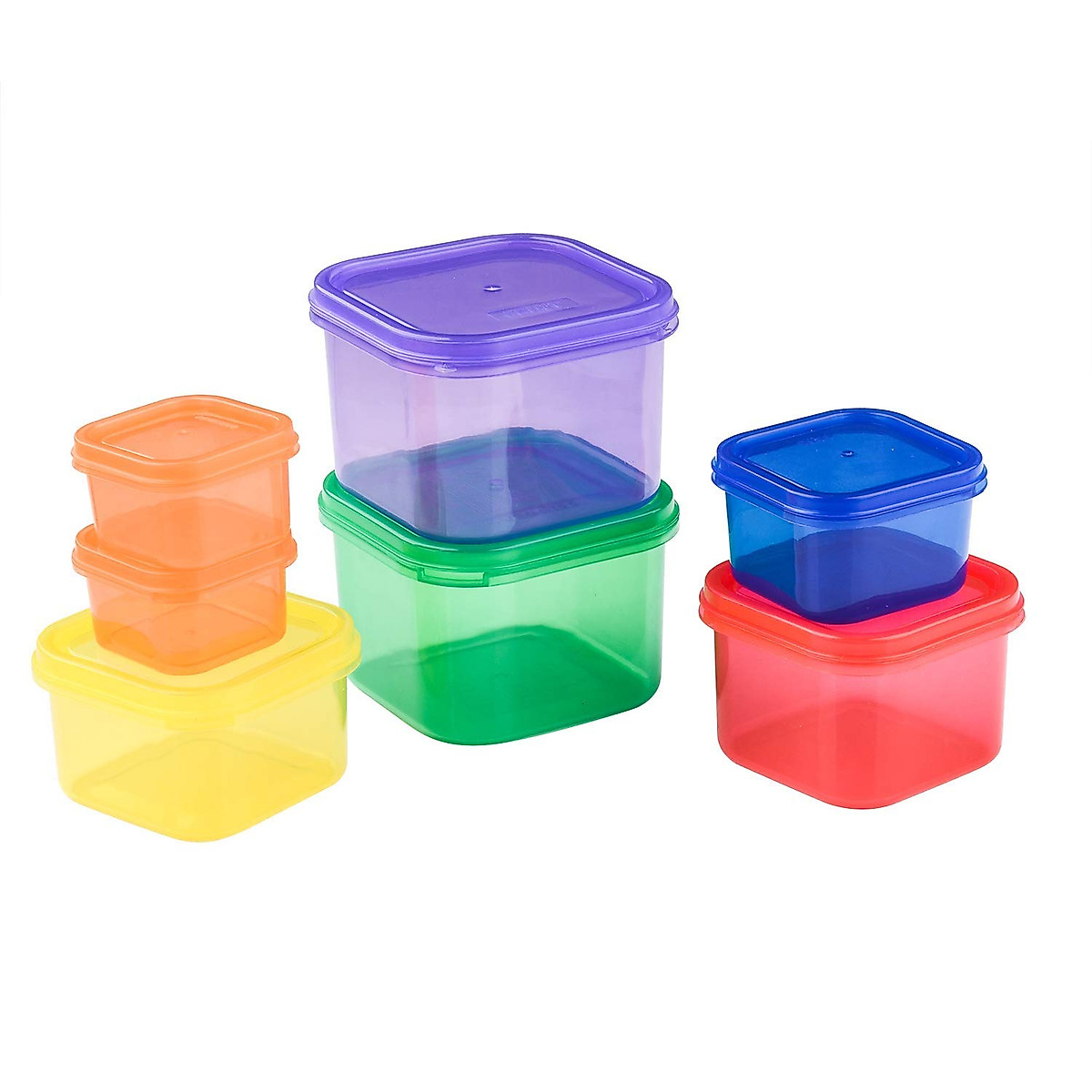 FIXBODY 7PCS Portion Control Containers, Color-Coded Labeled, 21 Day Lose Weight System (Use Guide, 21 Day Tracker and Recipe Ebook Include)