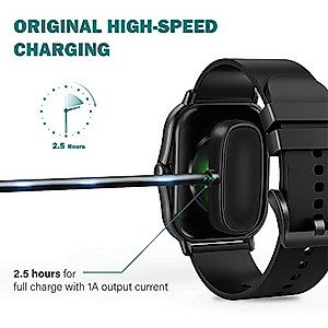 TUSITA Charger Compatible with Amazfit GTR 2, GTR 2e, GTS 2, GTS 2e, GTS2/GTS4 Mini, Pop Pro,Bip 3 Pro,Bip U, T-REX Pro(Not for T-REX), Zepp E Z (1M,2-Pack)