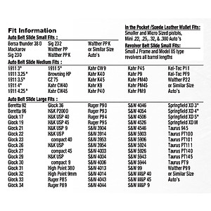 Bulldog Cases Black Molded Leather Belt Slide Holster (Large)