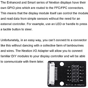 DKARDU Nextion IO Adapter GPIO Expansion Board with FFC Cable Dupont Cable for Nextion Enhanced 2.4" 2.8" 3.2" 3.5" 4.3" 5" 7 Intelligent Display 7 10.1 inch
