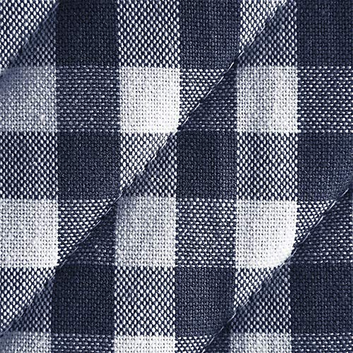 DII Gingham Check Kitchen Collection, Navy, Potholder Set