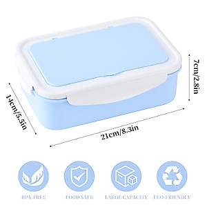 UPTRUST Bento Lunch container For Kids, Bento adult box With 3 Compartment. Leak-proof, Microwave safe, Dishwasher Safe, Freezer Safe,Meal Fruit Snack Packing Box(Spoon&Fork included) (Pink)