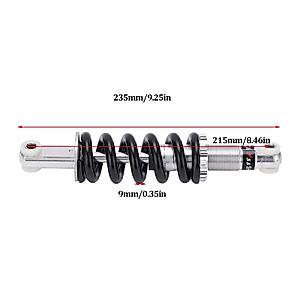 gone Kart Shocks, 215mm Rear damper adjust Damper 2000lbs Universal gone Kart Parts for Mini sewage Bikes ATVs Mountain Bikes