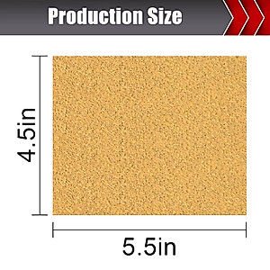 BOSHCRAFT 50 Pcs 1/4 Sheet Sandpaper, Premium Sand Paper 80/120/150/220/320/400 Grit Sandpaper Sheet Sand Paper Assortment for Wood Metal Automotive Palm Sanders 5.5" x 4.5"