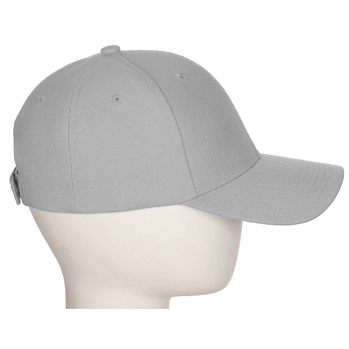 Classic Baseball Hat Custom A to Z Initial Team Letter, Lt Gray Cap White Black Letter G