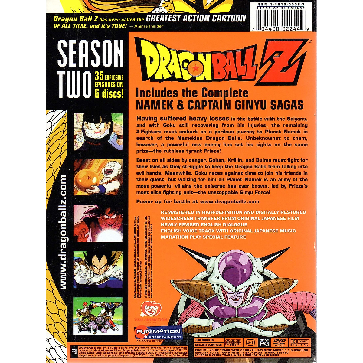 Dragonball Z Complete Seasons 1-9 Box sets (9 Box Sets)