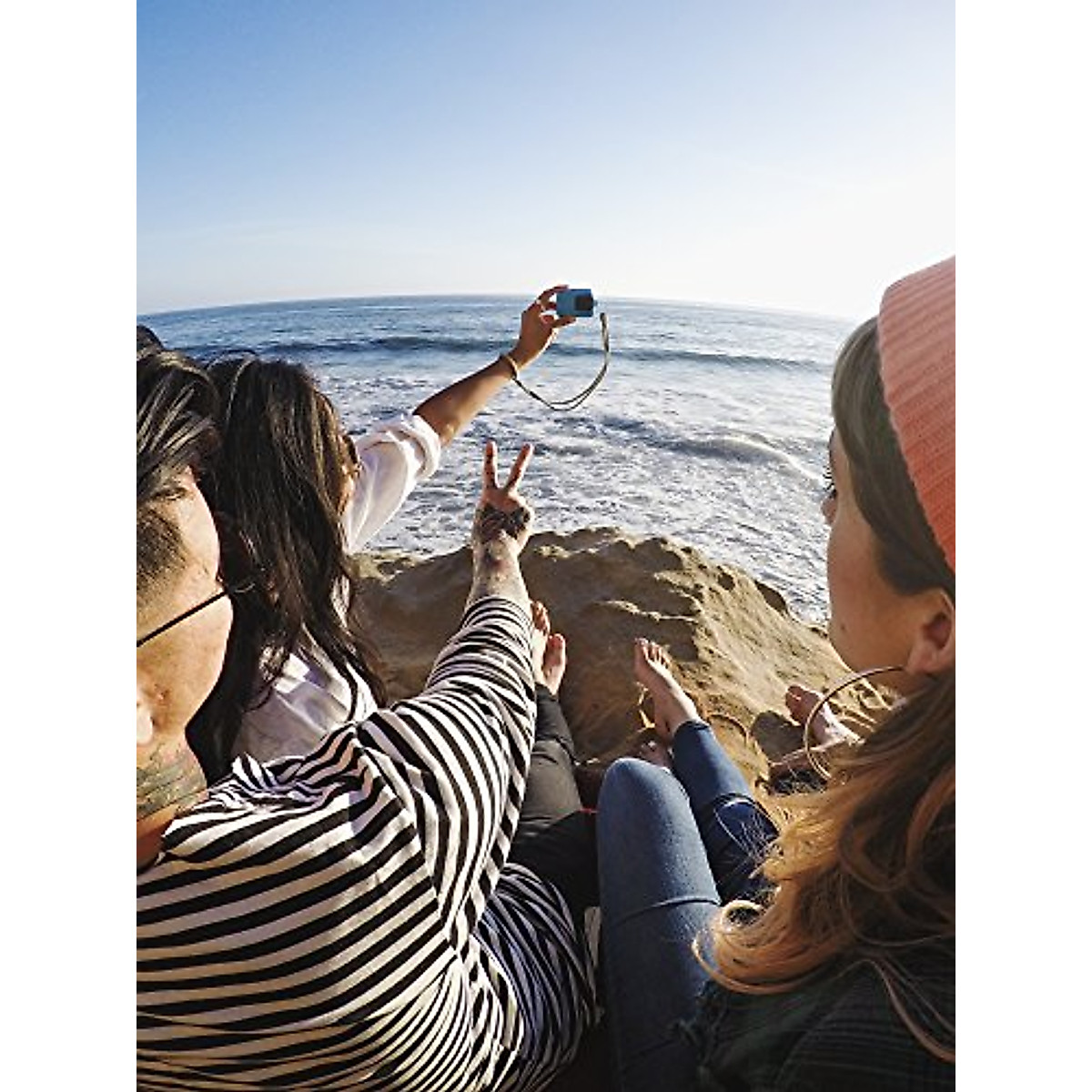 GoPro Sleeve + Lanyard in White Hot (HERO7 Black/HERO7 Silver/HERO7 White/HERO6 Black/HERO5 Black) - Official GoPro Accessory