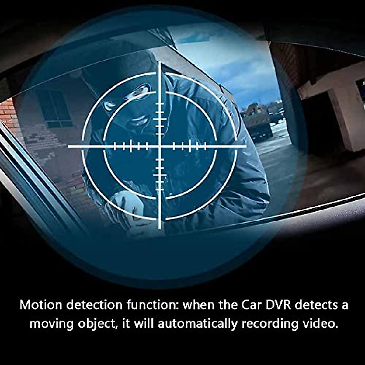 Mulcort Multi-Language Dual Lens Car Video Recorder Auto Dash Cam Car Camera Recorder Night Viewing Loop Recording DVR 170 Degree Wide Angle Car Camcorder