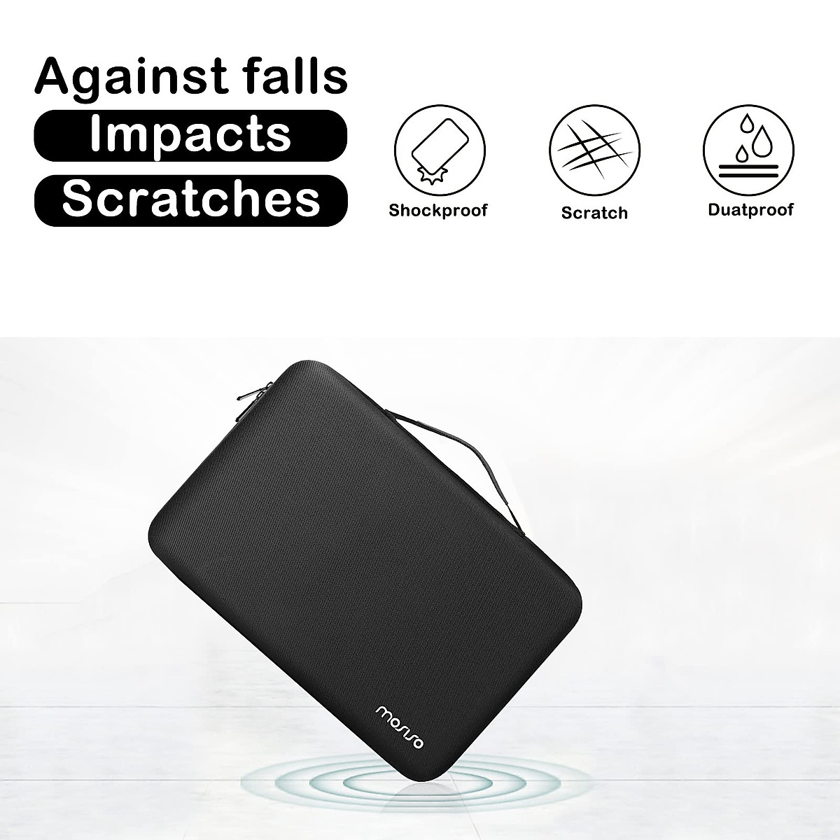 MOSISO Case with 68 Slots for Knife, Organizer Storage Pocket Case, Display Case for Folding Knife, Shockproof Box with Handle for Tactical, Survival, Outdoor EDC Mini Knife, Butterfly Knife, Black