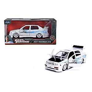 Jada Toys Fast & Furious 1:24 Jesse's Volkswagen Jetta Die-cast Car, Toys for Kids and Adults, White (99591W)