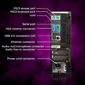 Dell OptiPlex RGB Desktop Computer PC, Intel Core i7 up to 3.8GHz, 16G RAM, 512G SSD, New 22 inch FHD LED Monitor, RGB Keyboard and Mouse, RGB BT Sound Bar, Webcam, WiFi, BT 5.0, W10P64 (Renewed)