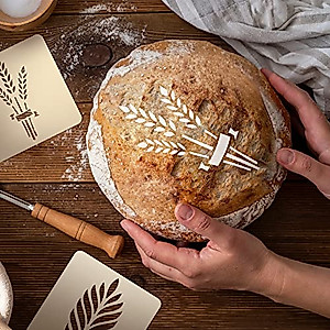 Sourdough Bread Baking Supplies CODOGOY 10 inch Oval & 9 inch Round Banneton Bread Proofing Basket Set Include Food Thermometer