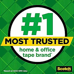 Scotch Magic Tape, Invisible, Home Office Supplies and Back to School Supplies for College and Classrooms, 16 Rolls