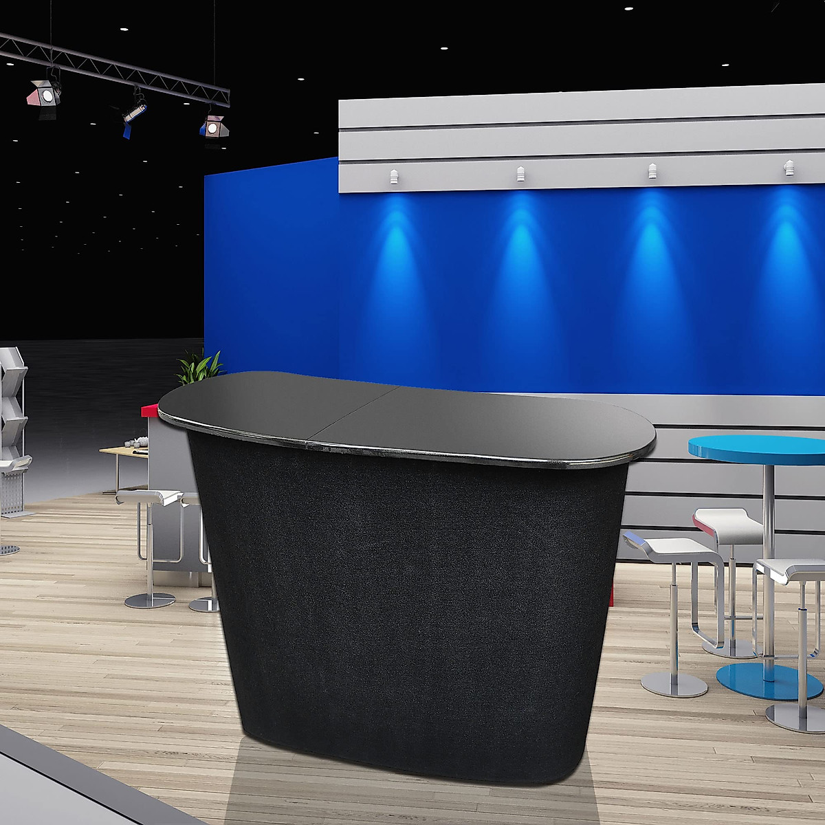 Portable Pop Up Podium Counter Table Stand Promotion Retail Trade Show Display