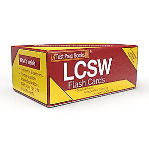 LCSW Study Cards 2025-2026: ASWB Clinical Exam Prep for The Licensed Clinical Social Work Exam [Full Color Cards]