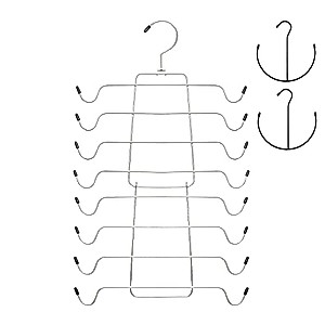 Niclogi Tank Tops Hangers Bra Hangers 4 Pack Space Saving Hanger Metal Folding Closet Organizer for Tank Tops, Cami, Bras, Bathing Suits, Belts