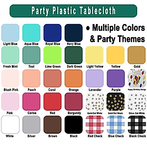 PARTY ULYJA Orange Plastic Tablecloths 2 Pack Disposable Table Covers 54 x 108 Inch PEVA Fall Colors Table Cloths for BBQ Picnic Birthday Wedding Parties 8 ft Rectangle Table Use
