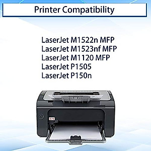2 Pack Black 36A | CB436A Toner Cartridge Replacement for HP Laserjet M1522n MFP M1523nf MFP M1120 MFP P1505 P150n Printer Toner