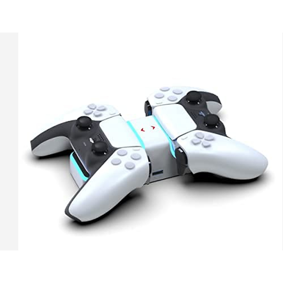 PS5 Controller Charger, PS5 Wireless Charger Dual USB Fast Charging for Sony Playstation 5/ PS5 / Pro /PS5 Slim Controller, Charging Station with LED Indicator for DualShock 5 Dual Charger Also charges your phone.