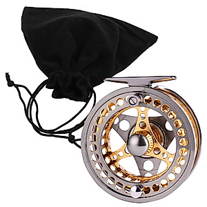 Fly Fishing Reel Large Arbor 2+1 BB with CNC-machined Aluminum Alloy Body and Spool in Fly Reel Sizes 5/6