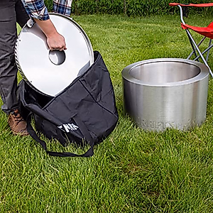 CRAFTSMAN 19.5" Smokeless Wood Fire Pit Portable Stainless Steel Camping, RVing, Backyard Bonfire fire Pit