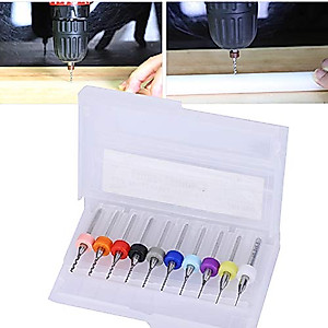 10Pcs/Set 0.3-1.2mm Print Circuit Board Drill Bits Carbide Micro Drill Bits Set PCB CNC Rotary Drilling Tool for Print Circuit Board Stone