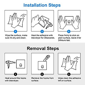 FULGENTE Adhesive Hooks Heavy Duty Hooks Wall Hangers Waterproof Stainless Steel Towel Hanger Holder Stcik on Hooks for Hanging Kitchen Bathroom Home Bathroom Towel Hooks- 4Packs