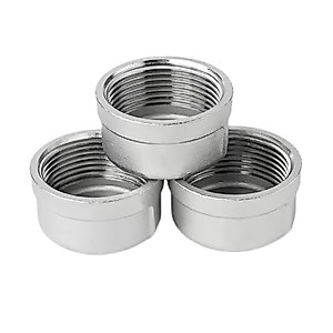 304 Stainless Steel Inner Wire Pipe Cap Internal Thread Wire Buckle Plug Head Bulkhead Pipe Plug Cap Joint 4 Minutes 6 Minutes HJDIPCKYVG(10PCS_DN25)
