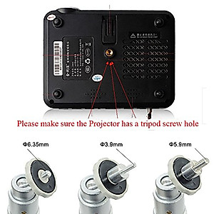 ASSOME Projector Ceiling Mount, Projector Stand, Universal Extendable Video Projector Wall Mount Bracket with Adjustable Height, 3 Screw Model