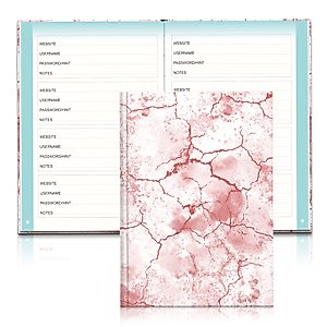 Artake Password Book with Alphabetical Tabs, Password Keeper Internet Address and Password Organizer Logbook, Hardcover Password Notebook, Pocket Address Book for Home Office,160 Pages (4.4" x 6.2")