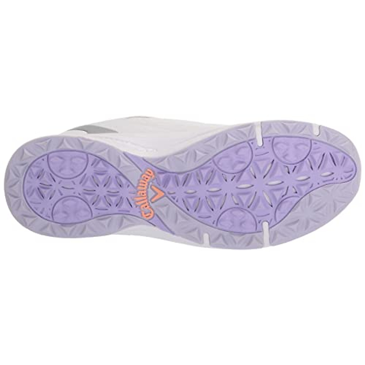 Callaway Women's Coronado v2 SL Golf Shoe, White/Pink, 8