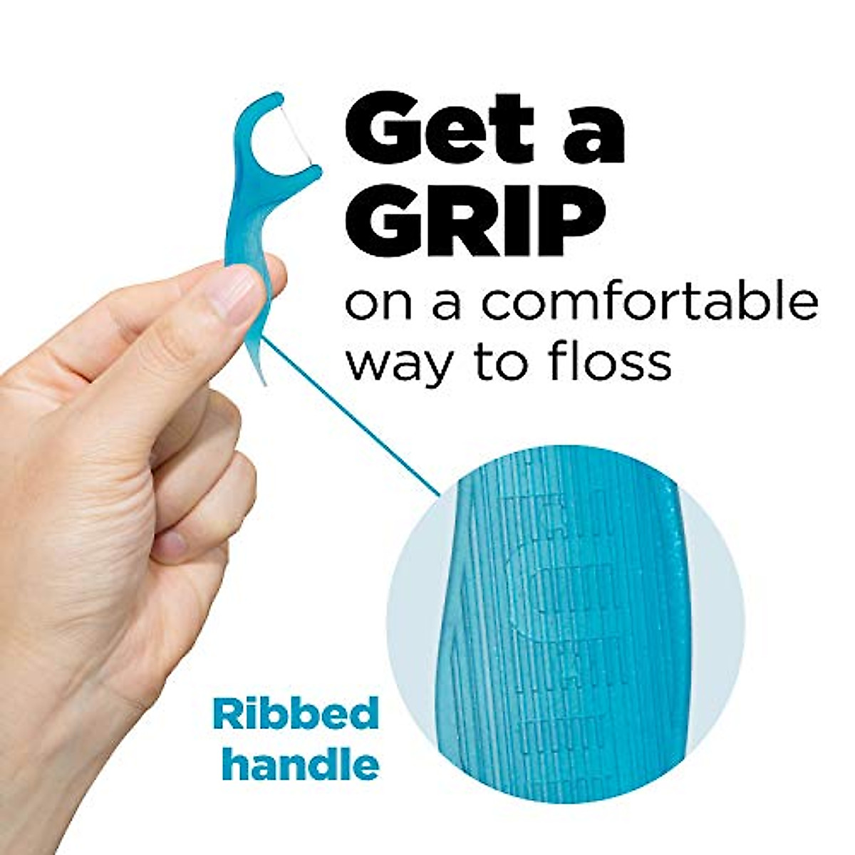 GUM - 888JC Advanced Care Flossers, Fresh Mint, Vitamin E & Fluoride, 150 Count (Pack of 4)