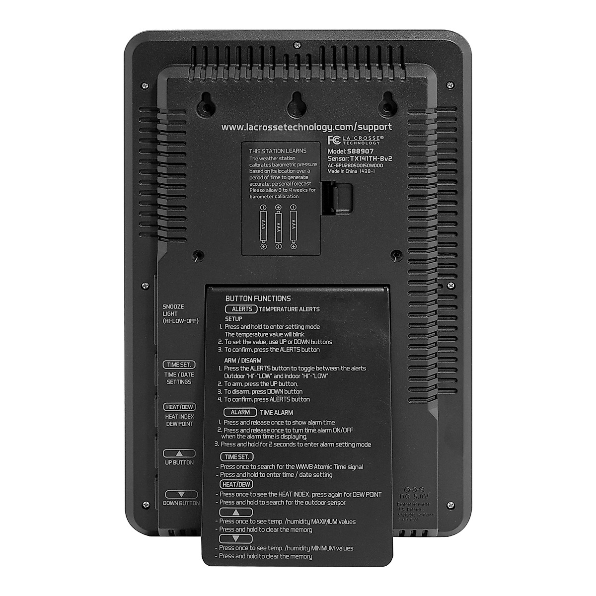 La Crosse Technology S88907, Plus S82967 Bundle Combination Pack, Onyx