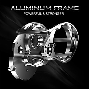 Piscifun Alloy M Baitcasting Fishing Reel, Aluminum Frame Baitcaster Reel, 22Lbs Max Drag 8.4:1 Gear Ratio Low Profile Fishing Reel, Saltwater/Freshwater Casting Reel (Left Handed)