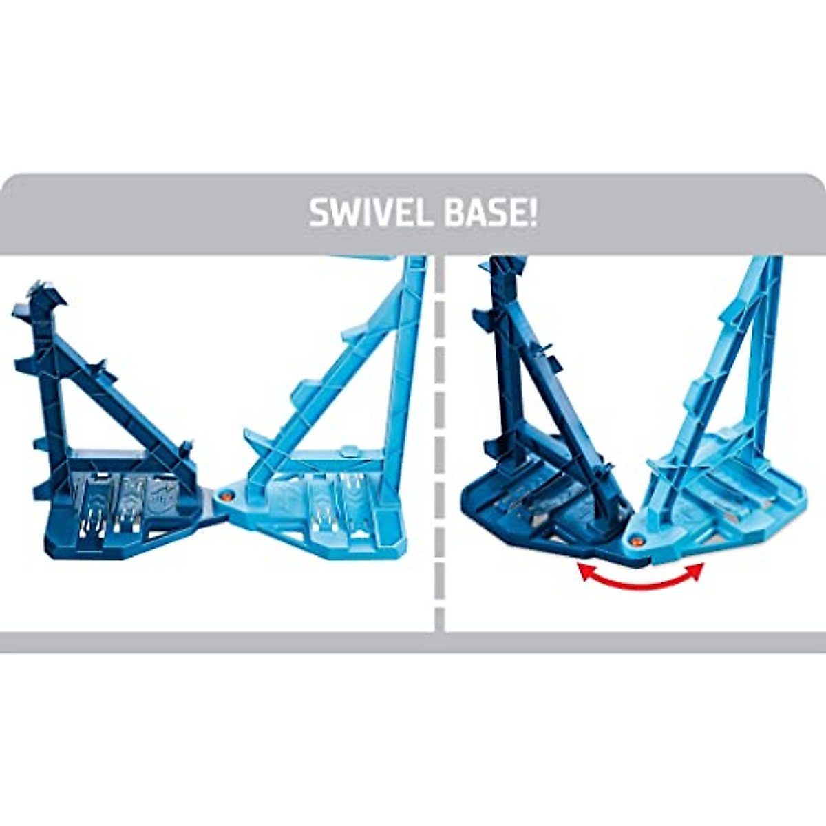Hot Wheels Track Set and 1:64 Scale Toy Car, Track and Loop Building Kit with Adjustable Set-Ups and Jump, Infinity Loop Kit