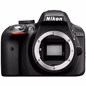 Nikon D3300 Digital SLR Camera Body Only - Black (24.2MP) 3.0 inch LCD