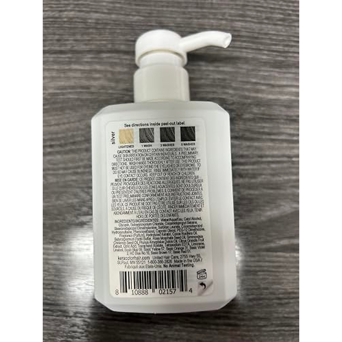 KERACOLOR Clenditioner SILVER Hair Dye - Semi Permanent Hair Color Depositing Conditioner, Cruelty-free, 12 Fl. Oz