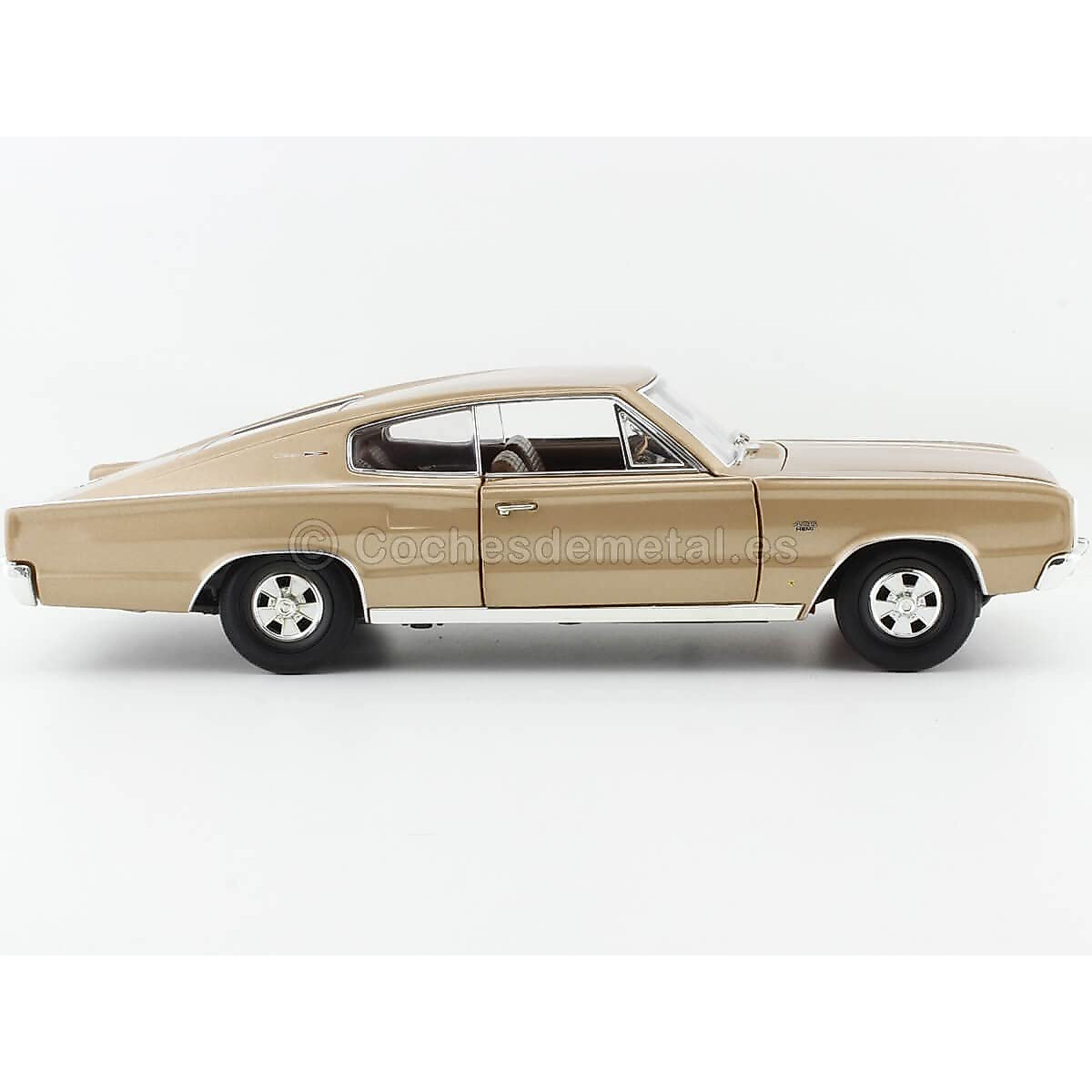 Road Signature 92638brnz 1-18 Scale 1966 Dodge Charger Bronze Metallic Diecast Model Car