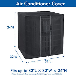 FORSPARK Air Conditioner AC Cover for Outside Units Fits up to 34 x 34 x 38 inches