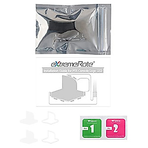 eXtremeRate 7 Colors 24 Effects RGB Logo LED for PS5 Console, Illuminated Logo LED for PS5 Disc & Digital Console