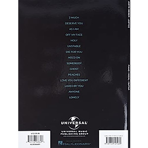 Justin Bieber - Justice: Piano/Vocal/Guitar Songbook (Hal Leonard)