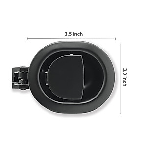 2 Pack - Recliner Handle Replacement Part Compatible with Ashley Lazy Boy and Most Recliner Sofa Brands, Made of Aluminium Alloy, Size 3" x 3.5" (No Cable Version)