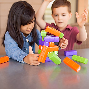 Fat Brain Toys Wobbly Worms Push 'n Pull Worm Tower