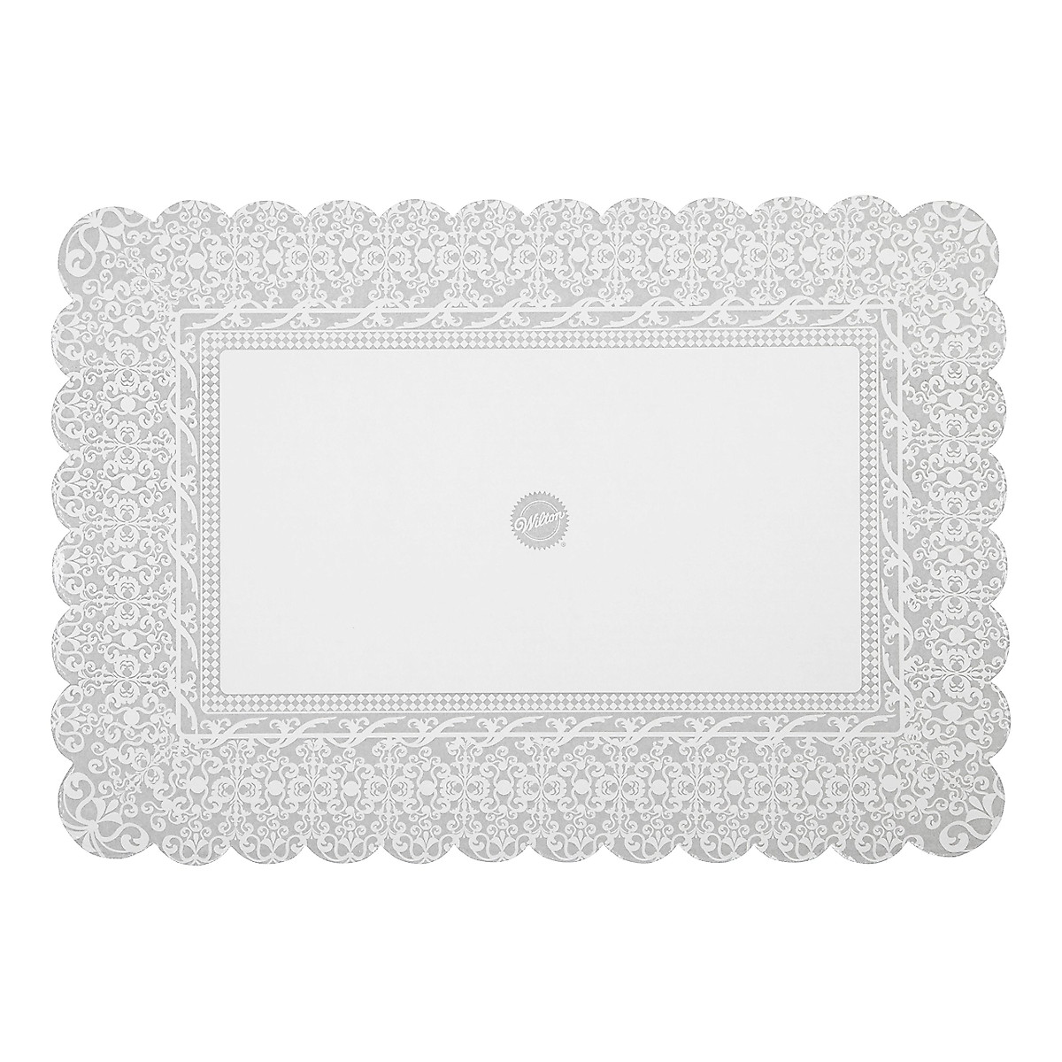 Wilton Show 'N' Serve Cake Boards, Set of 6 Patterned Rectangle Cake Boards for 12 x 18-Inch Cakes