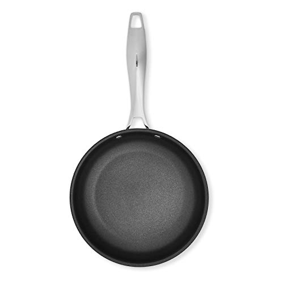 Amazon Basics 2-Piece Non-Stick Stainless Steel Fry Pan Set, 10-Inch and 8-Inch