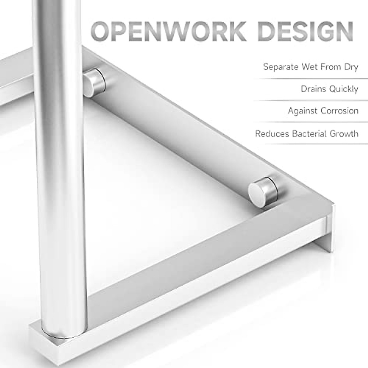 Kasxerku Towel Racks for Bathroom,Wall Towel Rack for Rolled Towels,Bathroom Wall Brushed Silver Stainless Steel Towel Rack,Wall Towel Storage, Bathroom Organization,Mounted Towel Rack