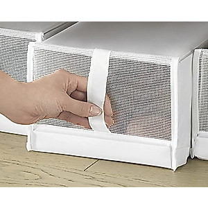 Whitmor White Mesh Shoe Boxes-Set of 4